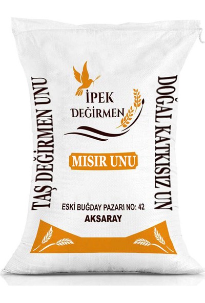 Ipek Değirmen Mısır Unu Doğal Katkısız Glutensiz Taş Değirmen 3 kg