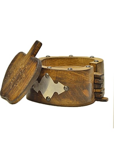 Fethiye Hediyelik Ahşap Elma Bardak Altlığı