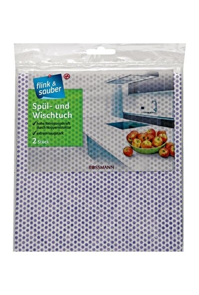 Flink & Sauber Mutfak Bezi 2'li 35 x 38 cm Flink & Sauber Mutfak Bezi 2'li 35 x 38 cm