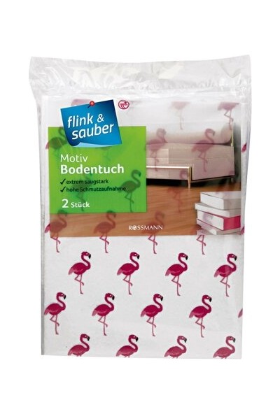 Flink & Sauber Yer Bezi 2'li Desenli 50 X 59 cm Flink & Sauber Yer Bezi 2'li Desenli 50 X 59 cm