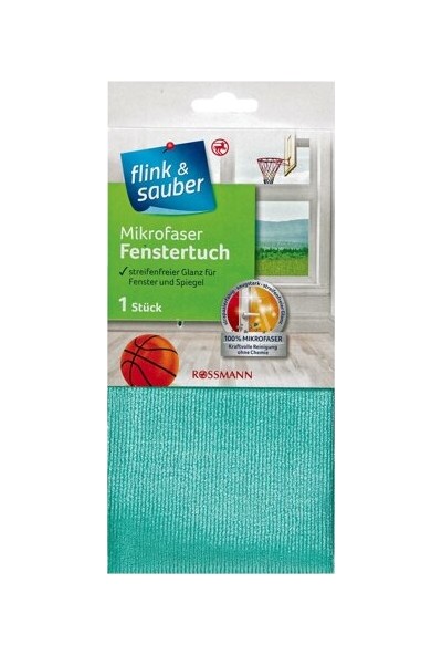 Flink & Sauber Mikrofiber Cam Bezi Tekli, 40 x 40 cm Flink & Sauber Mikrofiber Cam Bezi Tekli, 40 x 40 cm