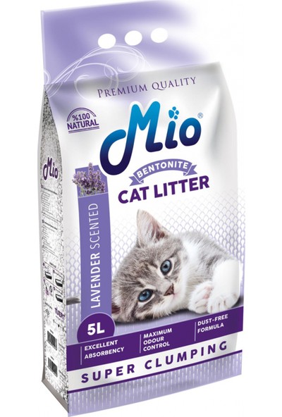 Mio Lavanta Kokulu 5lt Kalın Kedi Kumu