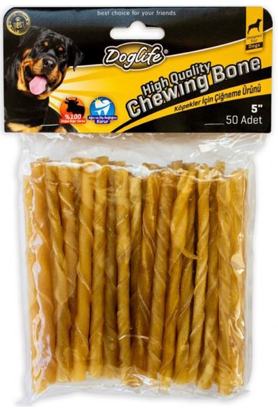 Doglife Burgu Köpek Çubuğu 5-6gram 50 Adet