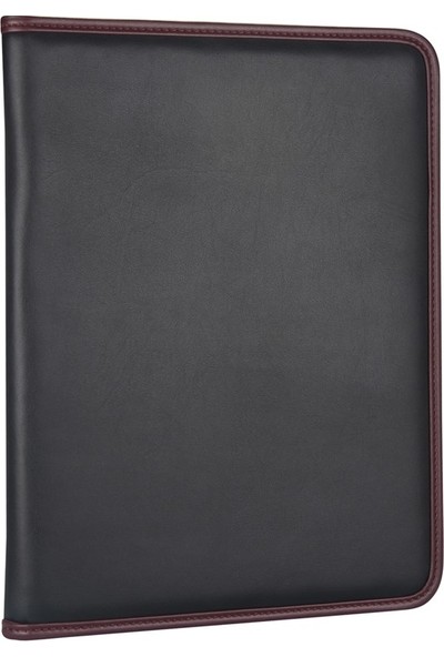 2K A4 Suni Deri Lüks Sekreter Blok Tablası Hesap Makinalı 100 Yaprak Bordo