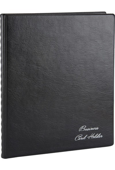 2K Biala 8 Gözlü 320 Kart Kapasiteli Kartvizitlik 23 x 26,5 cm Siyah