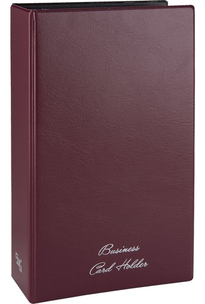 2K Biala Mekanizmalı 4 Sıralı 400 Kart Kapasiteli Kartvizitlik 16,5 x 26,5 cm Bordo