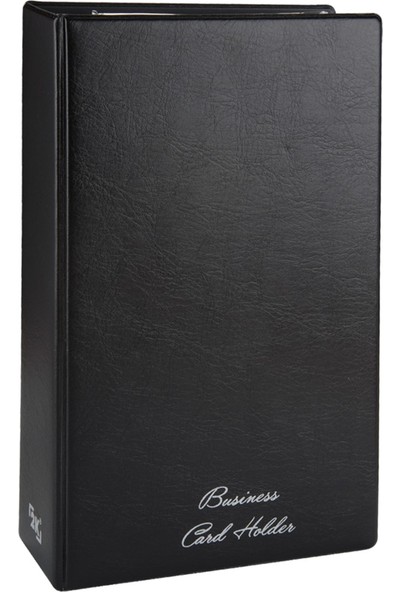 2K Biala Mekanizmalı 4 Sıralı 400 Kart Kapasiteli Kartvizitlik 16,5 x 26,5 cm Siyah