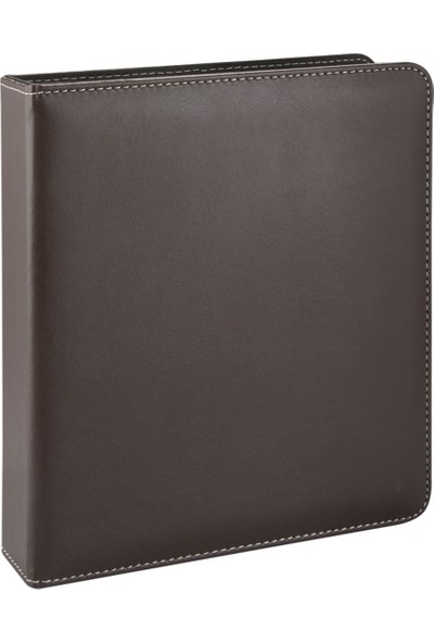 2K A5 Suni Deri 2 Halkalı Elite Evrak Sunum Klasörü 250 Yaprak Kahve