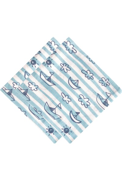 Mimiko Organik Müslin Omuz Örtüsü-Ağız Mendili 2'li Mimiko Organik Müslin Omuz Örtüsü-Ağız Mendili 2'li