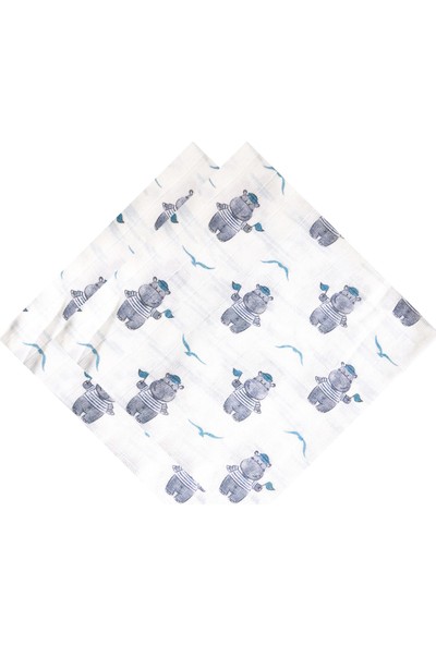 Mimiko Organik Müslin Omuz Örtüsü-Ağız Mendili 2'li Mimiko Organik Müslin Omuz Örtüsü-Ağız Mendili 2'li