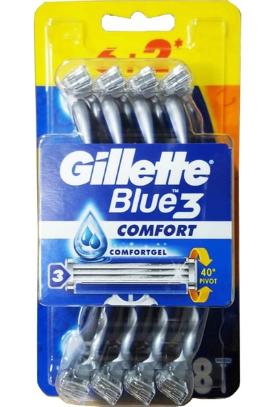Gillette Blue3 Comfort Traş Bıçağı 8'li Gillette Blue3 Comfort Traş Bıçağı 8'li