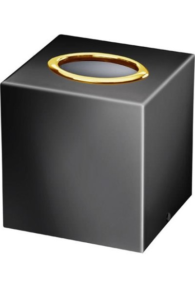 Windisch Mendil Kutusu Black Tezgah Üstü-Siyah/altın 87704N-O Windisch Mendil Kutusu Black Tezgah Üstü-Siyah/altın 87704N-O