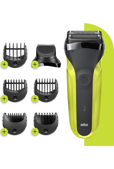 Braun 3 Serisi 300 BT 3’ü 1 Arada Kuru Kullanım Kablosuz Tıraş  Makinesi