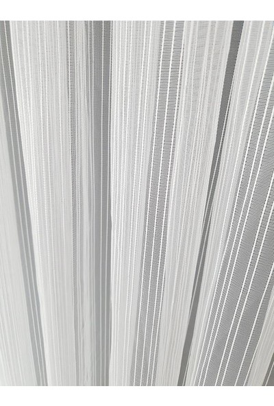 BBB Zincir Ip Çizgili Modern Tül Perde 1'e 2,5 Pileli ET3001 100 x 260 cm