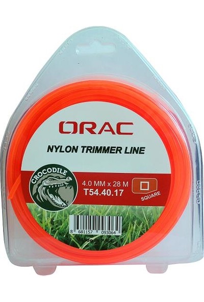 Orac Kare Turuncu Tırpan Misinası 4 mm 28 M