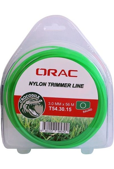 Orac Yuvarlak Yeşil Tırpan Misinası 3 mm 56 M