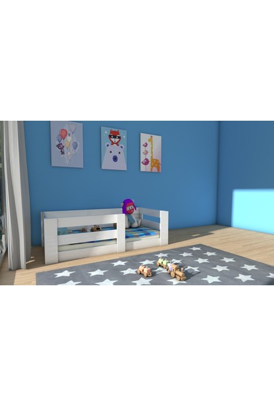 Etmermo Montessori Karyola Beyaz Eymo 1 Mini - 70 x 140 Yatak Uyumlu Etmermo Montessori Karyola Beyaz Eymo 1 Mini - 70 x 140 Yatak Uyumlu