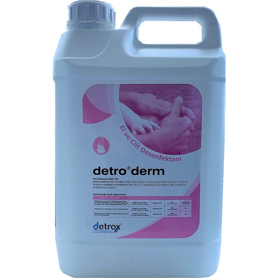 Detrox Detro Derm El ve Cilt Dezenfektanı 5 lt Fiyatı