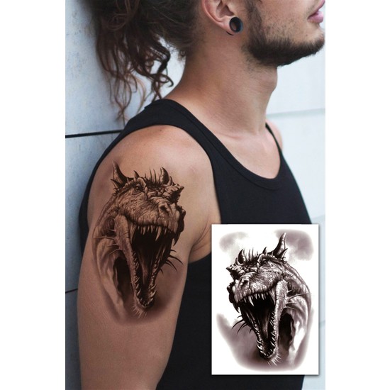 BP Tattoo Majestic Büyük Boy Ejderha Geçici Dövme Fiyatı