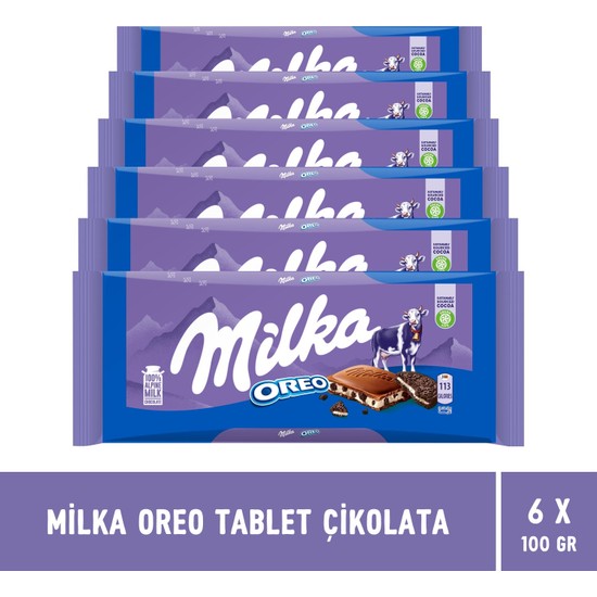 Milka Oreo Tablet Çikolata 100 gr - 6 Adet Fiyatı