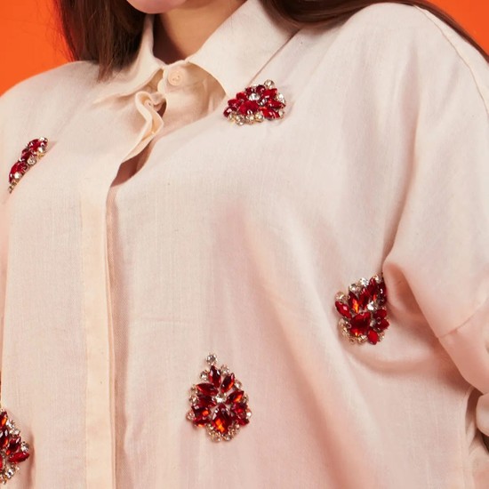 Ezfer Kadın Ezfer Uzun Kollu Beyoğlu Taşlı Işlemeli Fiyatı