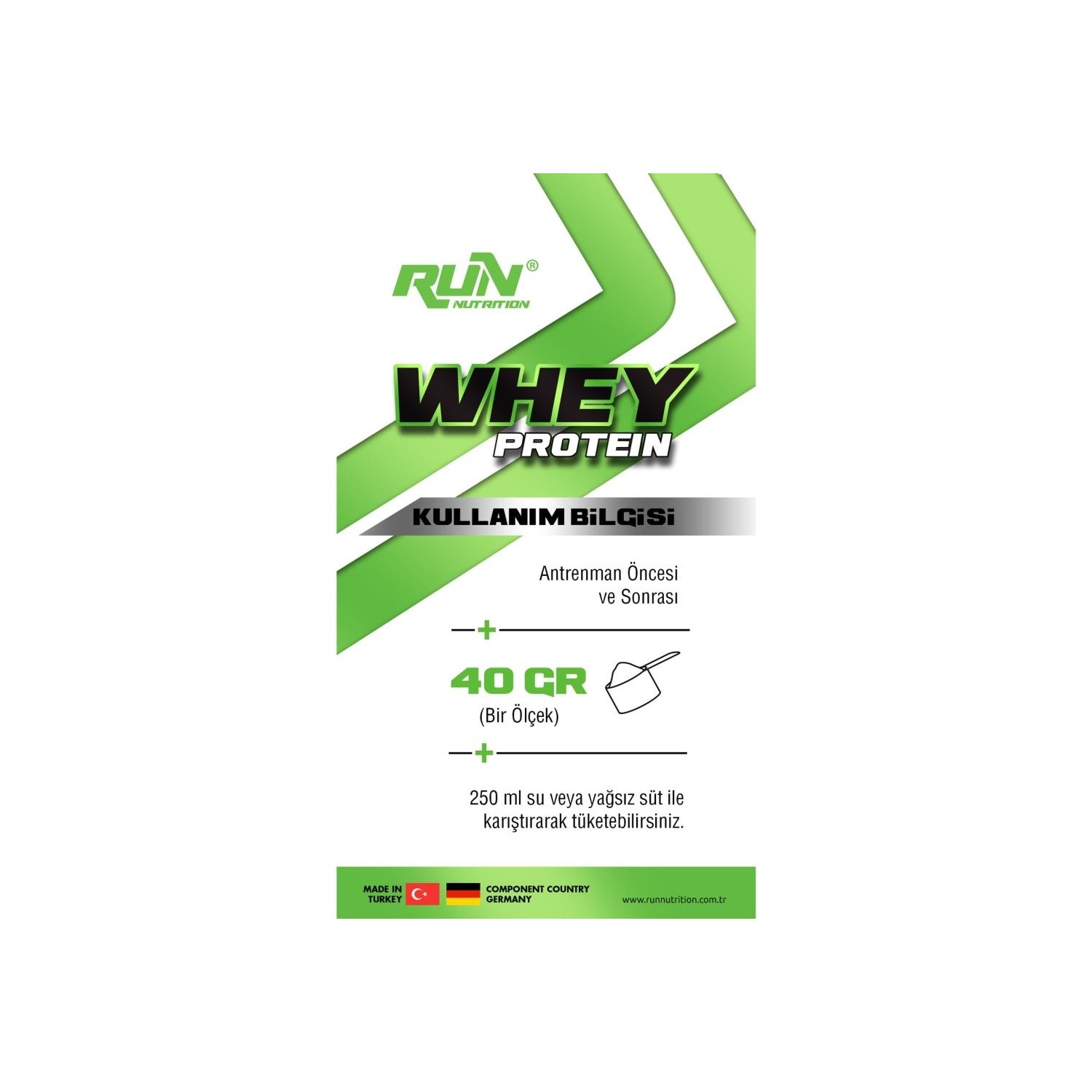 Run Nutrition Whey Protein - 2.4 Kg - Bisküvi Aromalı - 60 Fiyatı