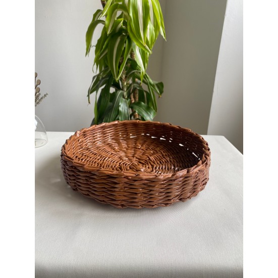 Ferim Yuvarlak Örme Dekoratif Sepet 33X7 cm Fiyatı