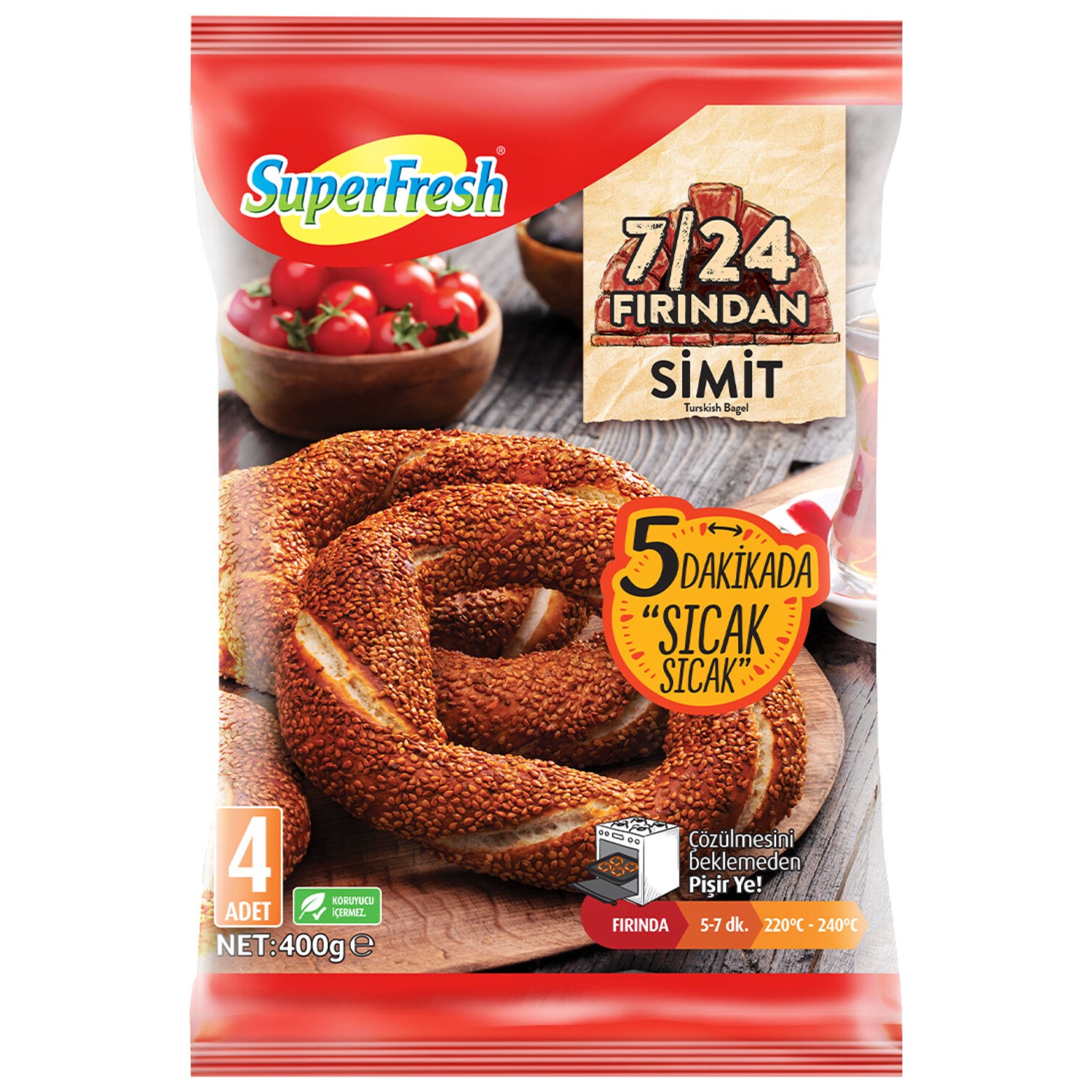 Superfresh 7/24 Fırından Simit 400 G Fiyatı - Taksit Seçenekleri