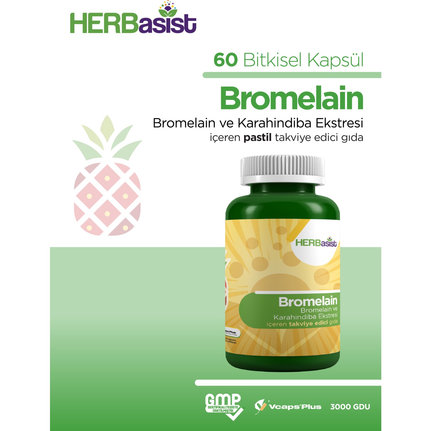 Herbasist Bromelain ve Karahindiba Ekstresi İçeren Takviye Fiyatı