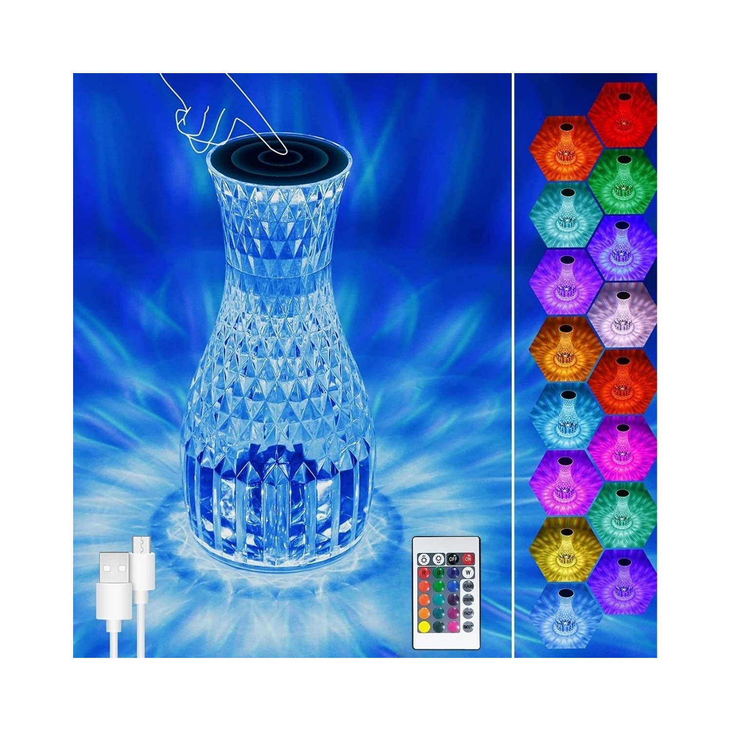 Buffer Buffer® Sürahi Model USB Şarjlı Dokunmatik Kumandalı Fiyatı