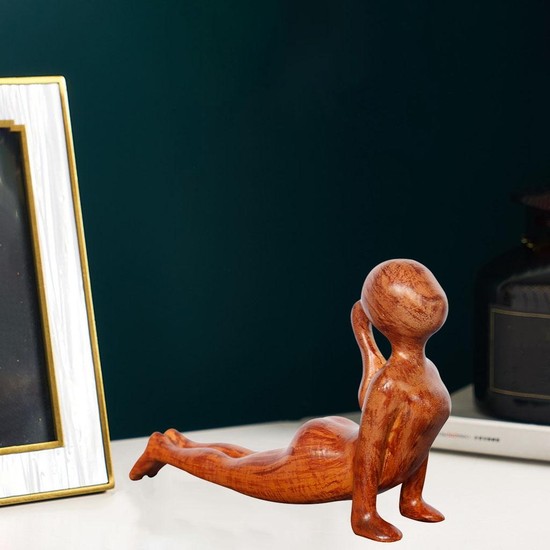 Beverly Yoga Bayan Figürleri Figürinler Ahşap Renk Heykel Fiyatı