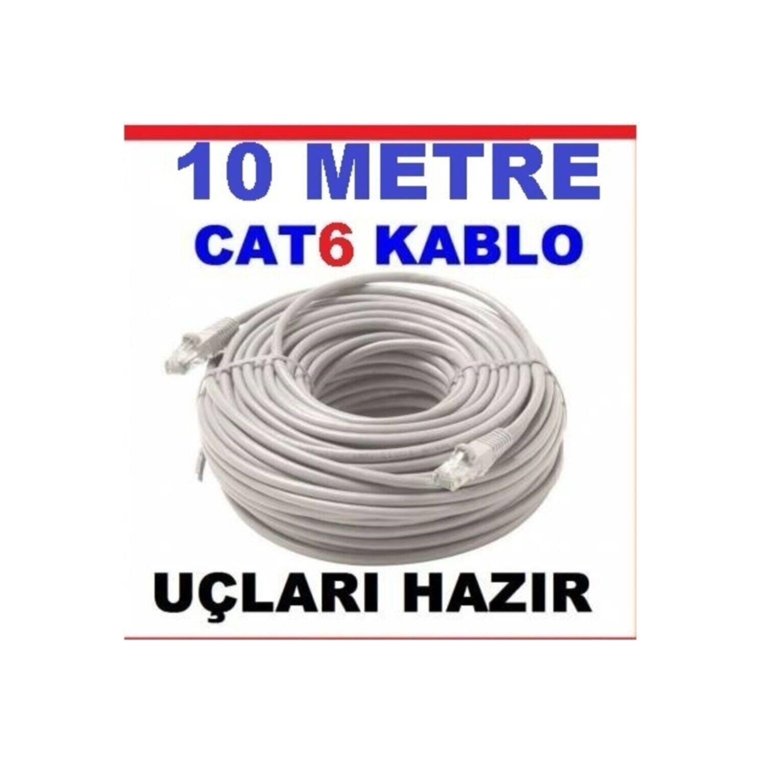 Ncp 10 Metre Internet Kablosu Kalın Bakır Cat6 Network Kablo Fiyatı