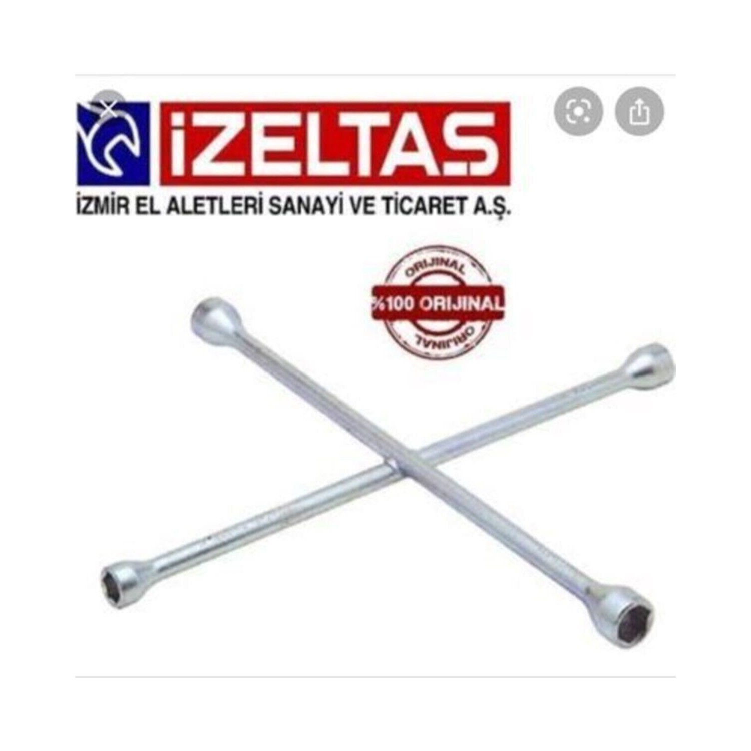 Izeltaş Bijon Anahtarı (Istavroz Tip)17*19*22 mm Izeltaş Fiyatı