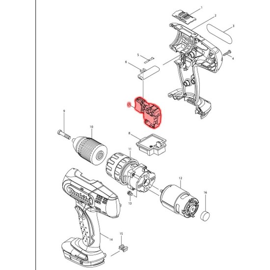 Makita DHP 482 / DDF 482 Şalter 632F27-4 Fiyatı