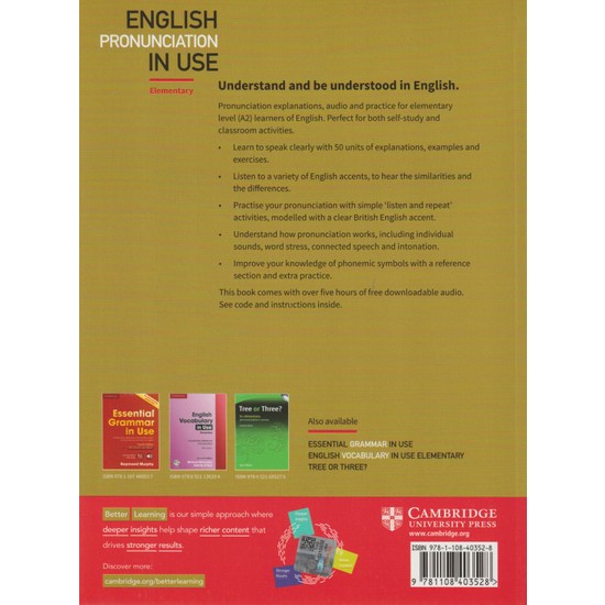 Cambridge University Press English Pronunciation in Use Kitabı