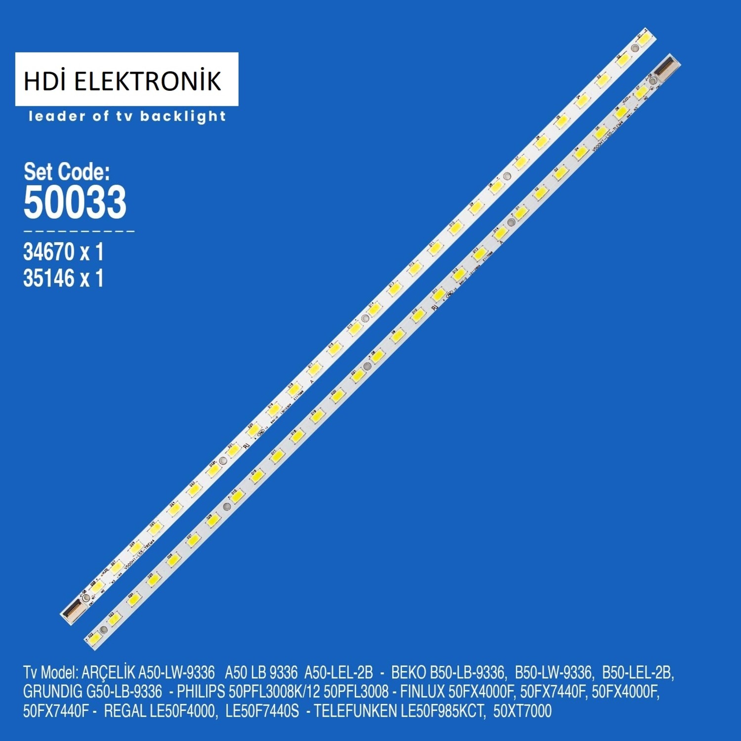 Beko B50-LB-9336, B50-LW-9336, B50-LEL-2B LED Bar Fiyatı