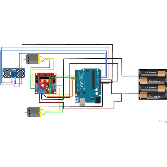 Arduino Emes Robotik Arduıno 2wd Engelden Kaçan Robot Araç Fiyatı