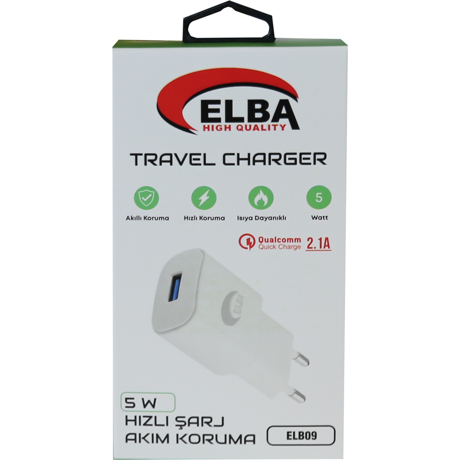 Elba ELB09 5W 2.1A Hızlı Şarj Akıllı Koruma USB Ev Şarj Kafa Fiyatı