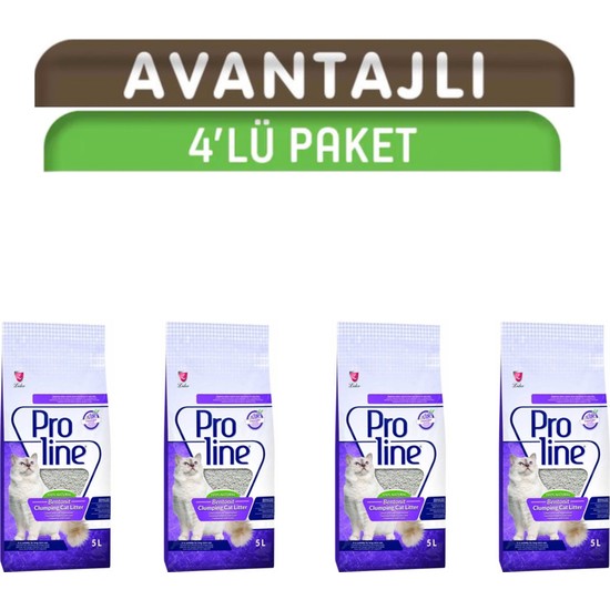 Pro Line Bebek Lavanta Kokulu Bentonit Kedi Kumu 5 Lt Ince Fiyatı
