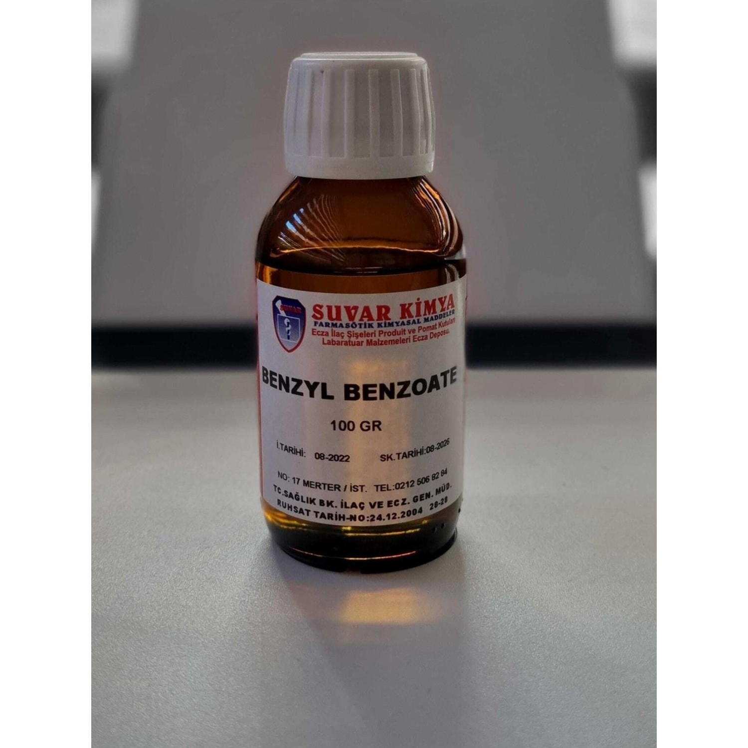 Suvar Kimya Benzil Benzoat 100 gr Benzyl Benzoat 100 Fiyatı