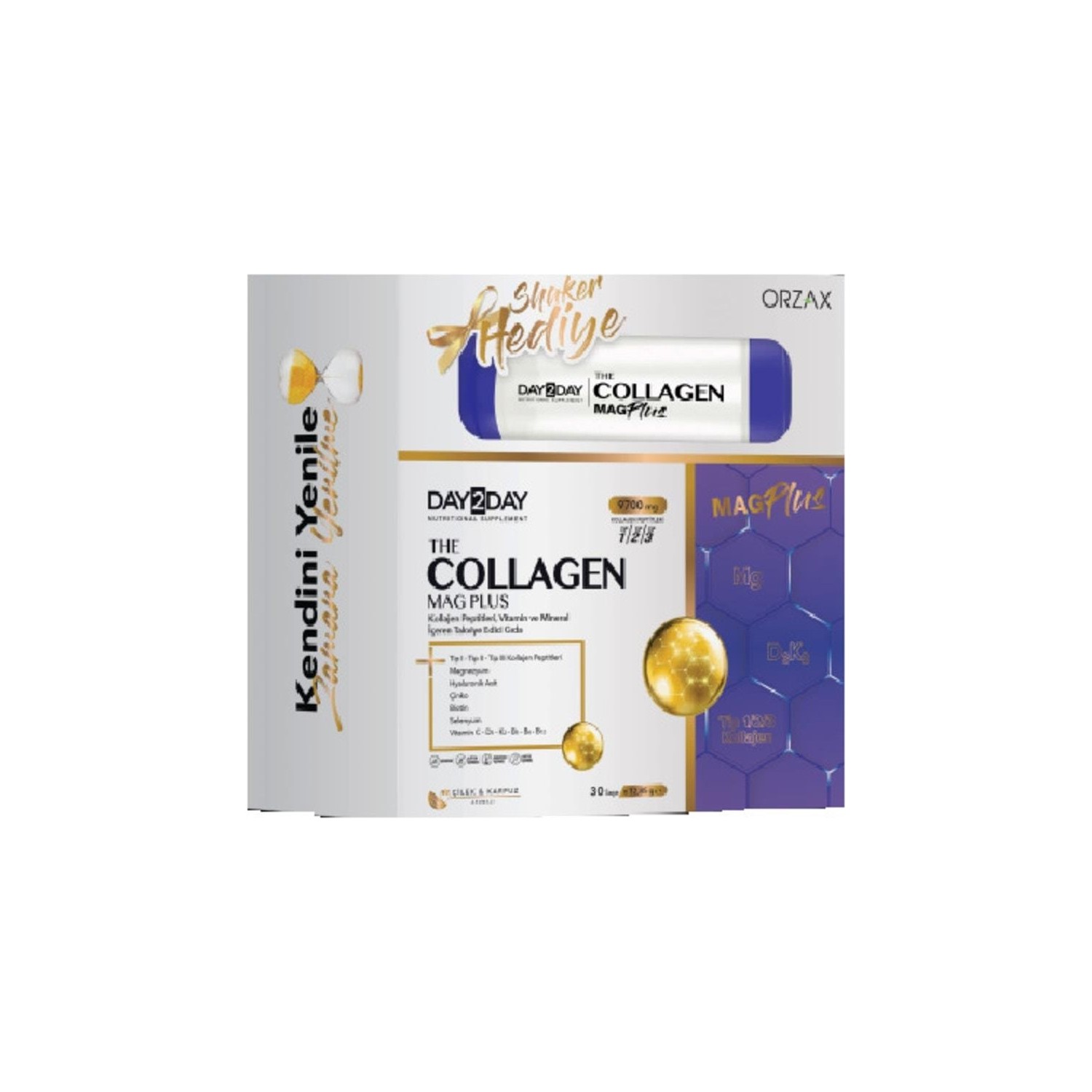 Day2day The Collagen Mag Plus 30 Saşe Shaker Day2day Fiyatı