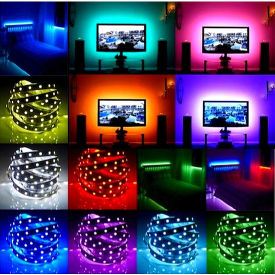 Ledon Şerit LED Işık Rgb 5 Metre Hazır Set Tak Çalıştır Fiyatı