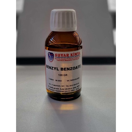 Suvar Kimya Benzil Benzoat 100 gr Benzyl Benzoat 100 Fiyatı