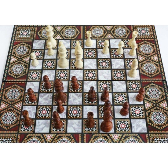 Revello Tavla Satranç ve Dama Seti 50&50MUHTEŞEM Ahşap Fiyatı