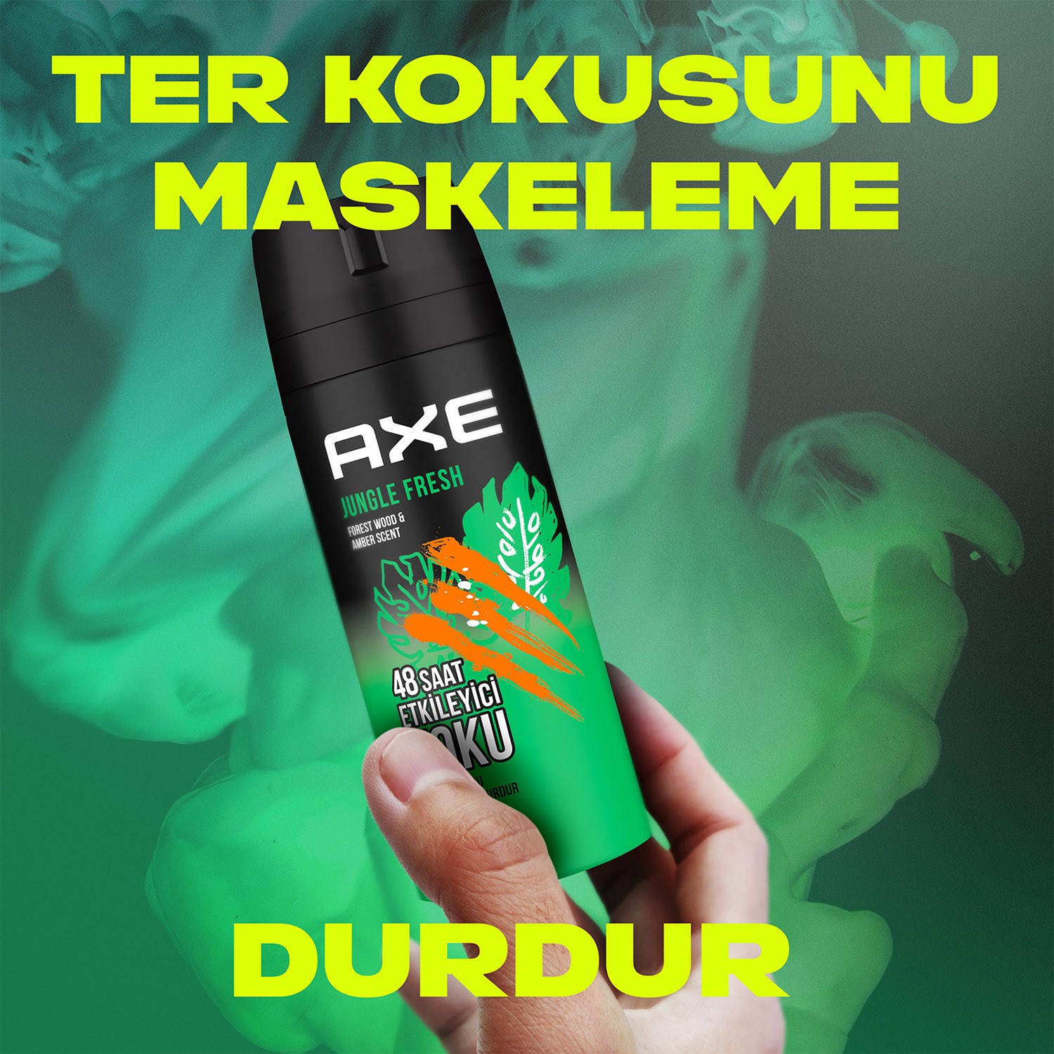 Axe Erkek Sprey Deodorant Jungle Fresh 150 Ml + Clear Men Fiyatı