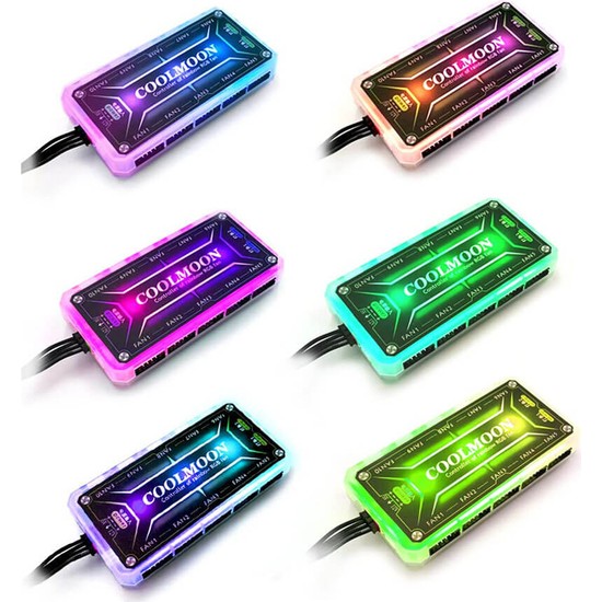 Cool Moon Coolmoon Rgb Pc Fan Denetleyici Kontrolcü 10X6PIN Fiyatı