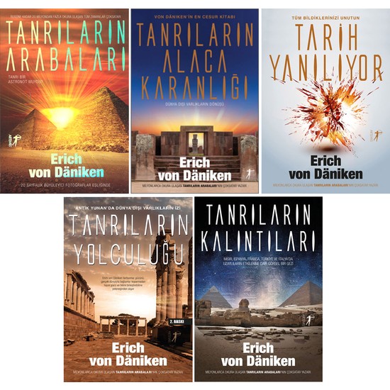 Erich Von Daniken 5 Kitap Set / Tanrıların Arabaları + Kitabı