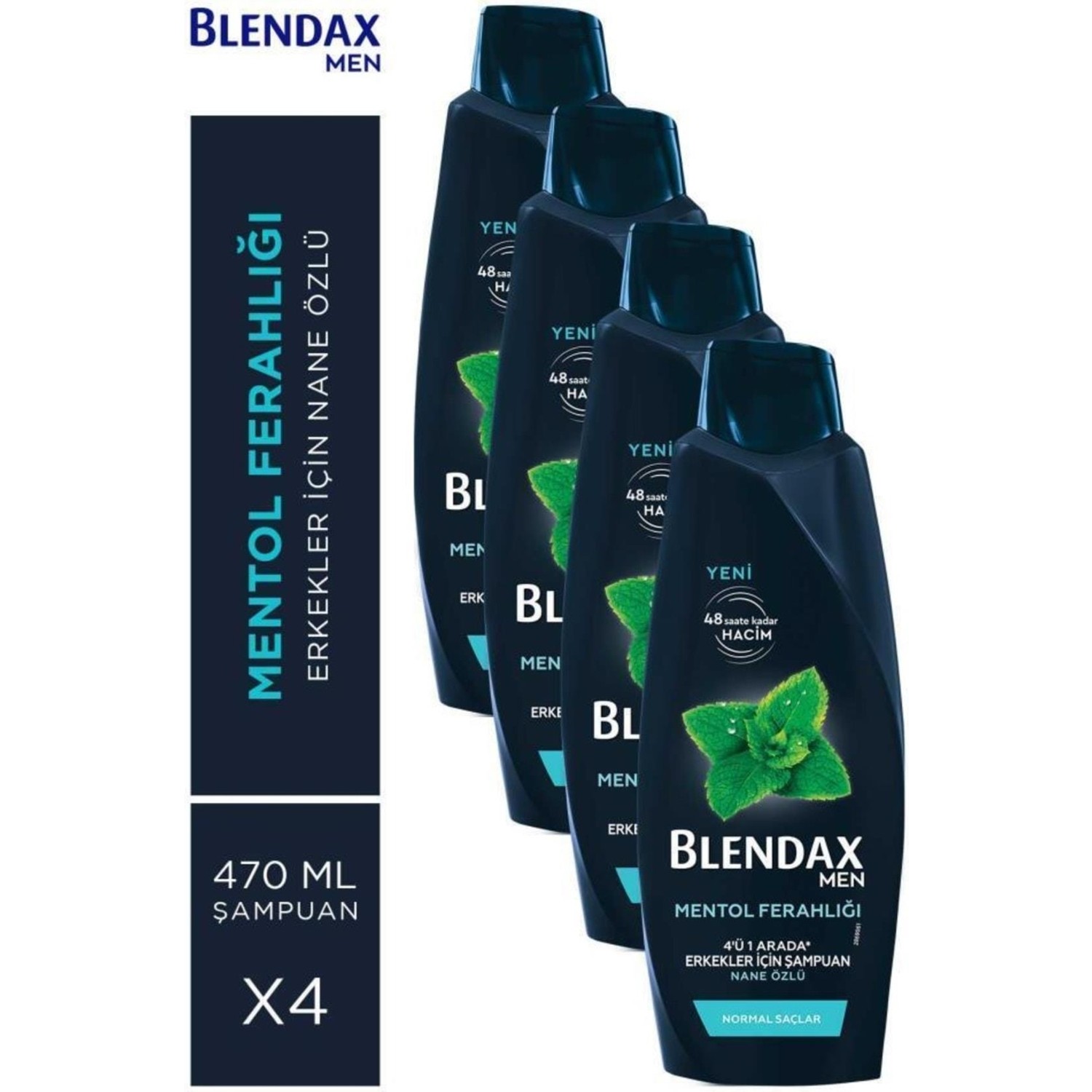 Blendax Erkekler Için Nane Özlü Şampuan 470 ml x 4 Adet Fiyatı