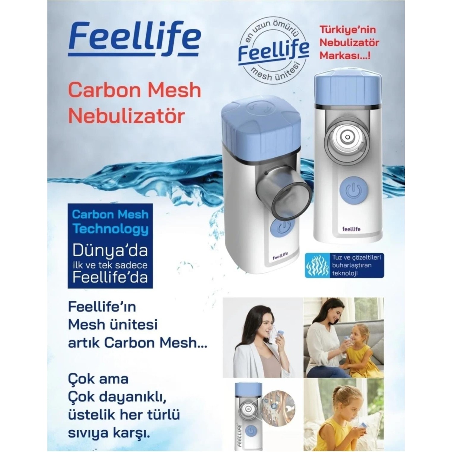 Feellife Feelife Pro Karbon Mesh Nebulizatör Fiyatı
