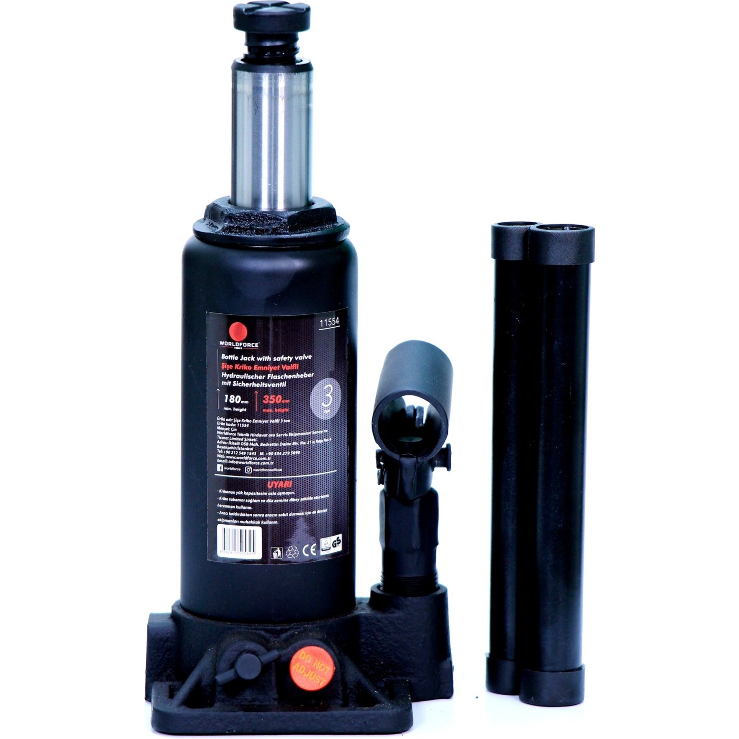 Worldforce 3 Ton Hidrolik Şişe Kriko Vidalı Fiyatı